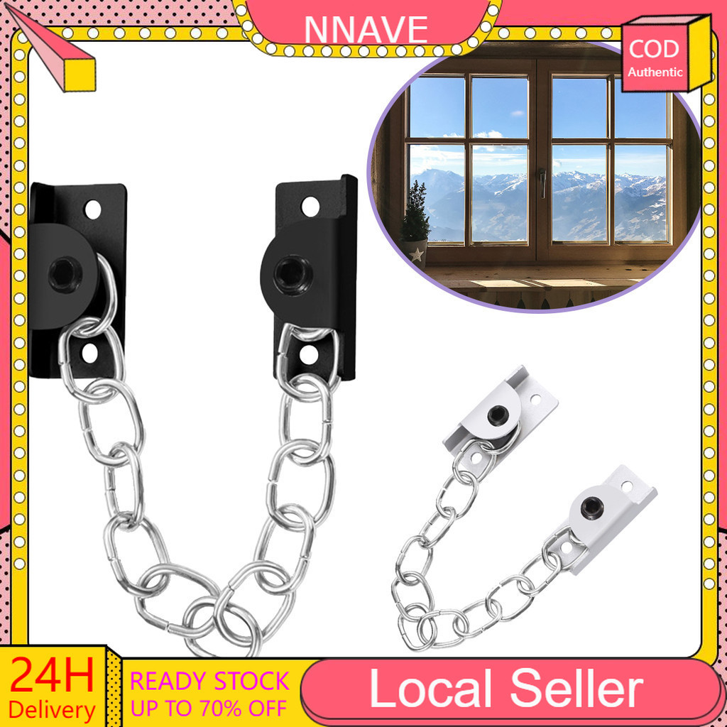 Window Lock Anti-theft window retainer chain protection lock Baby ...