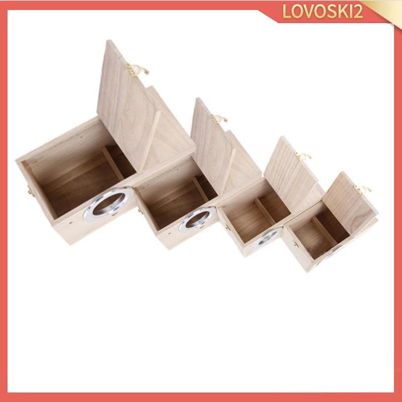 [LovoskiacMY] Budgie Wood Breeding Nest Box Cages Bird Cockatiel Parrot Nesting Aviary-S ...
