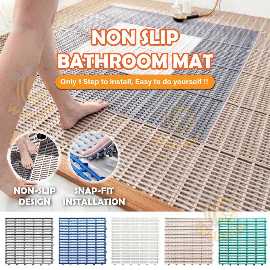 30X30CM Non-Slip Mat TPE Premium Japanese Style Anti-Slip Mat PVC ...