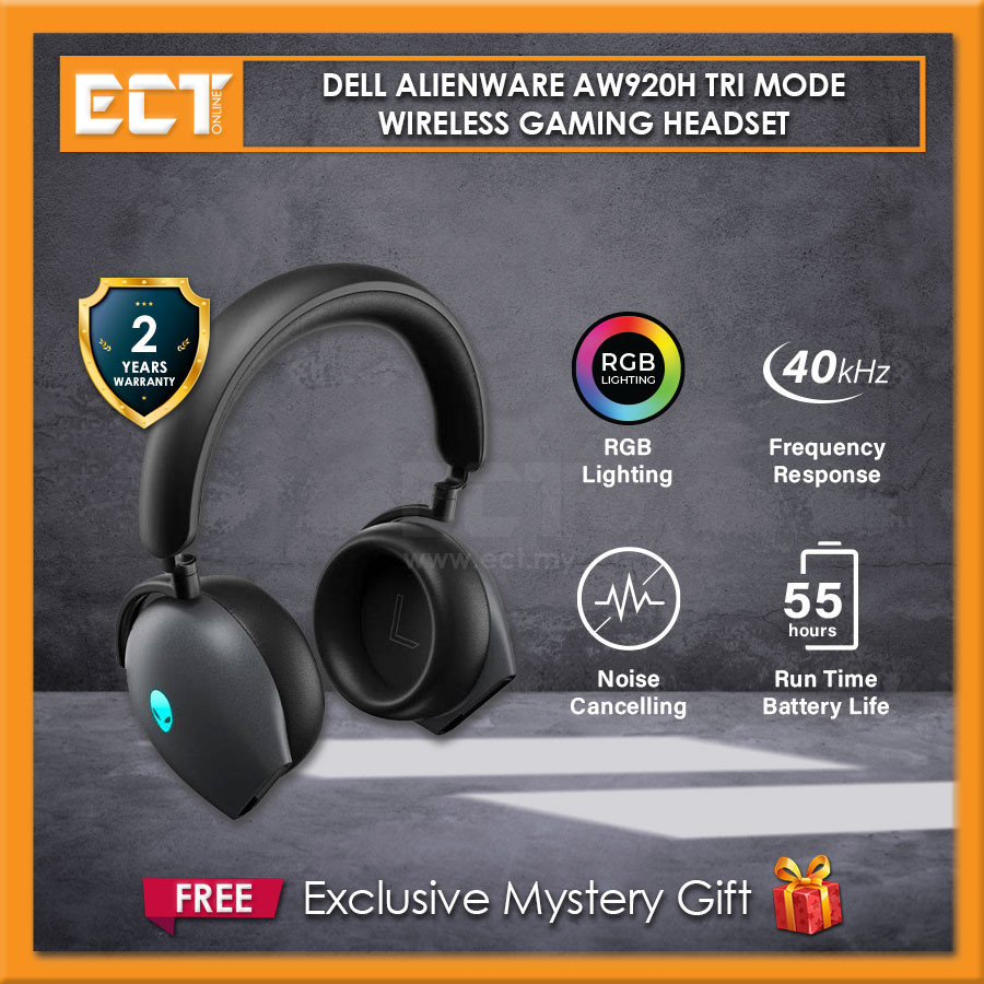 Dell Alienware AW920H Tri Mode Wireless Gaming Headset with Dolby Atmos ...