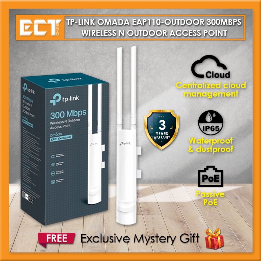 TP-Link EAP110-Outdoor 300Mbps Wireless N Outdoor Access Point | Shopee ...