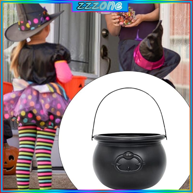 zzz Multipurpose Black Candy Bucket Halloween Party Decorations Witch ...