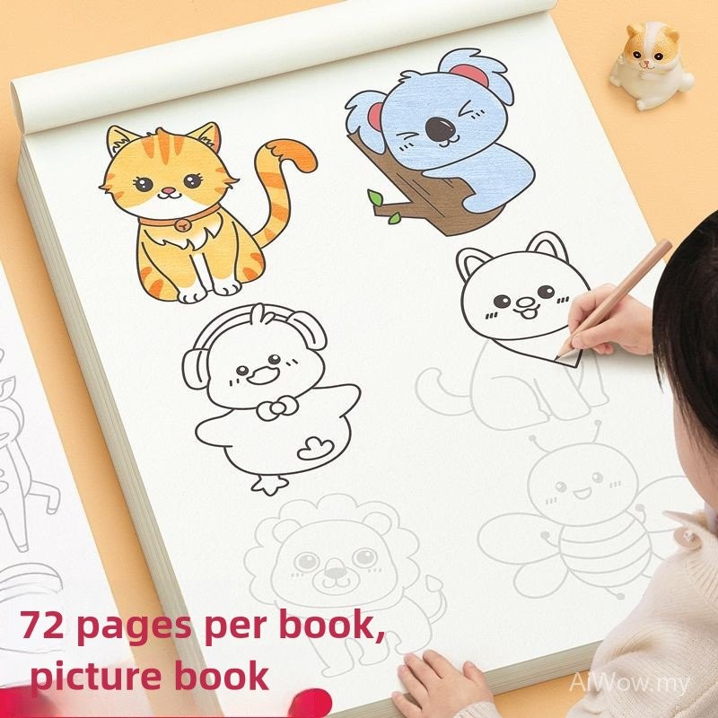 Drawing Description Book Comic Hand Draw Tracing Book Children's ...