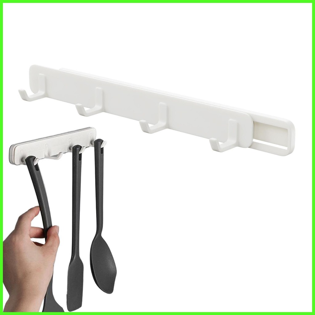 Kitchen Sliding Hooks Wall Mounted Pull Out Belt Rack For Closet Non ...