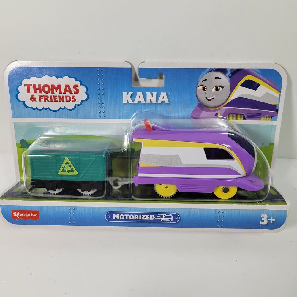 Thomas and Friends Fisher Price Kana Motorized Engine Train New Purple ...