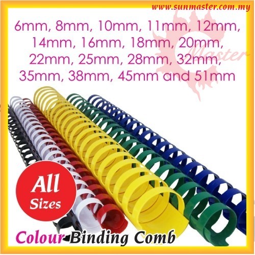 [Loose]Colour Comb Binder | Plastic Comb Binding Rings / Binding Comb ...