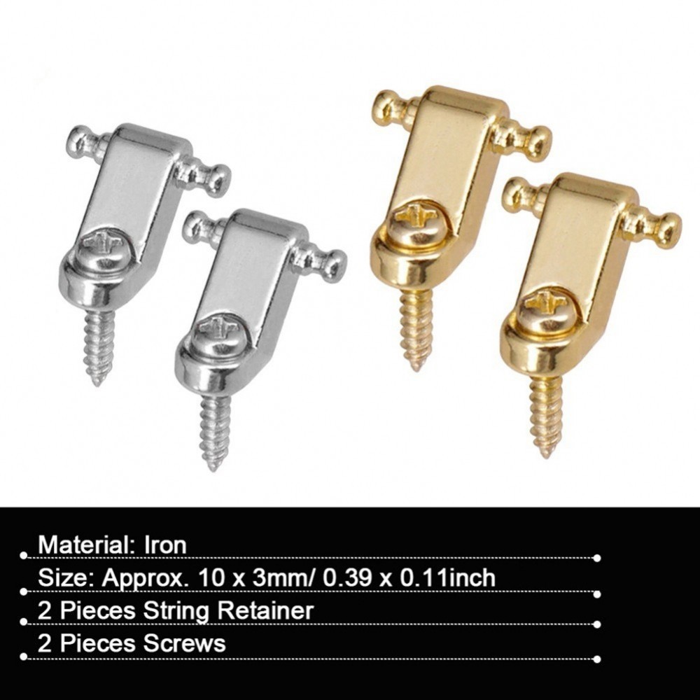 【shopee】Metal String Trees Retainers For Fender/Strat Guitars In Chrome Gold Instruments【Brand ...