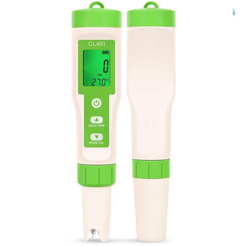 Chlorine Testing Pen 4-in-1 Water Chlorine Content Measuring Pen ...