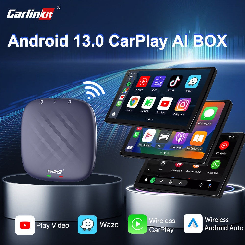 CarlinKit CarPlay Ai Box Android 13 For Netflix Youtube Qualcomm ...