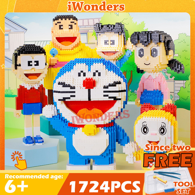 Nano Blocks Cartoon Doraemon Dorami Shizuka Nobita Suneo Takeshi ...