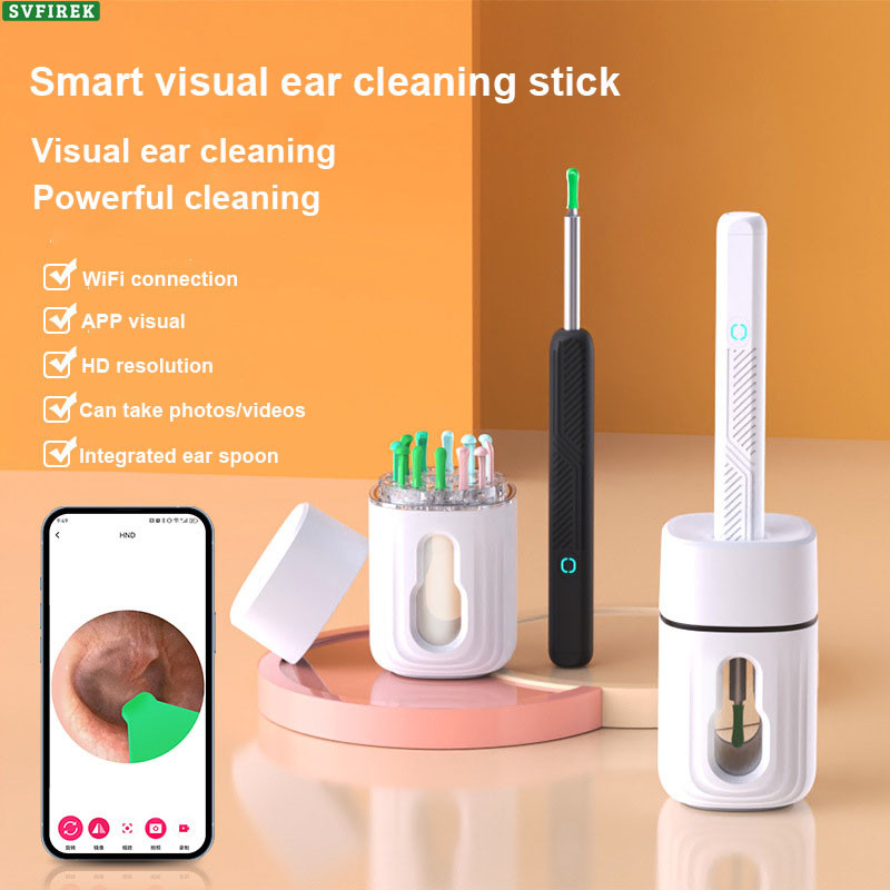 Smart Visual Ear Cleaner Wireless Visual Ear Pick HD Otoscope Ears Wax ...