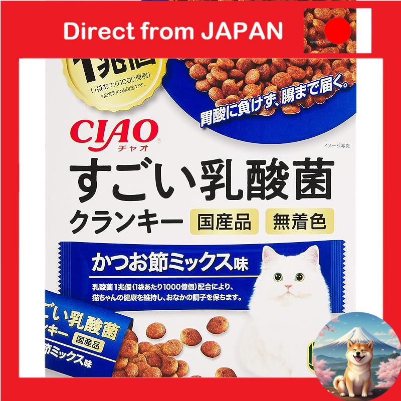 【Direct from JAPAN】 CIAO Super Lactic Acid Bacteria Crunchy Treats Box Variety Pack (20g x 30 ...