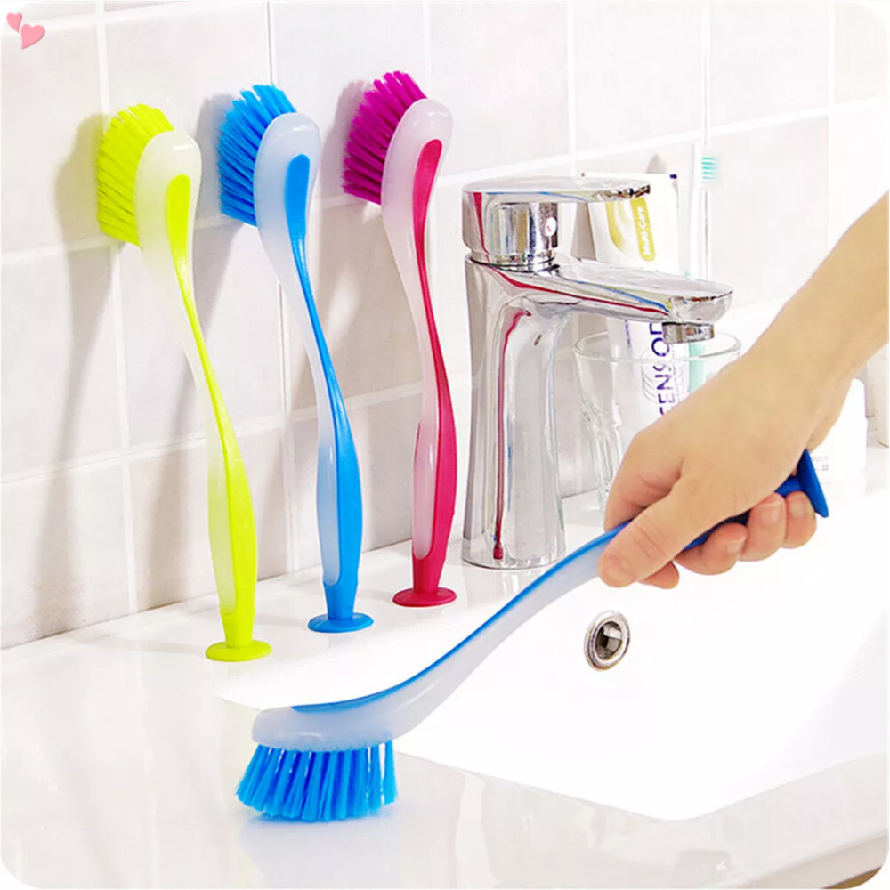 Long Dish Brush with Handle Assorted Color Dish Washing Brush with ...