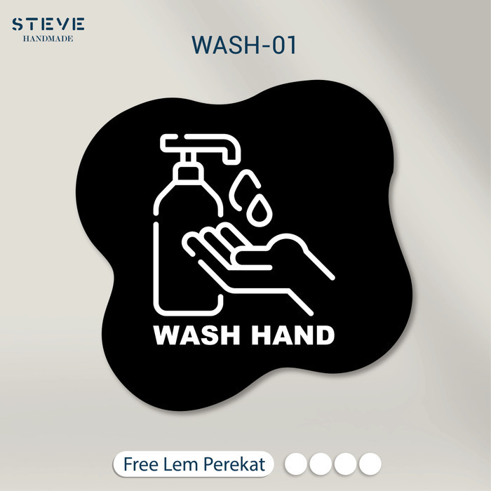 Wash Hand Sign Board | Hand Washing Sign Board Acrylic Label Sign Board ...