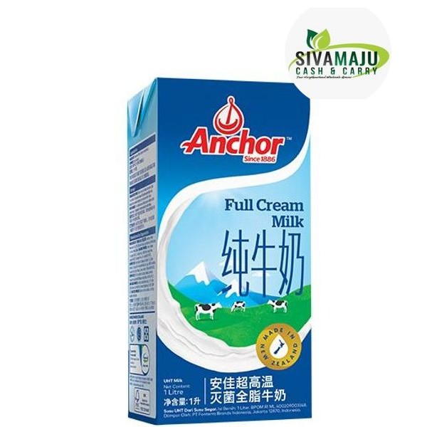 Anchor Full Cream Milk Tetra 1L | Shopee Malaysia