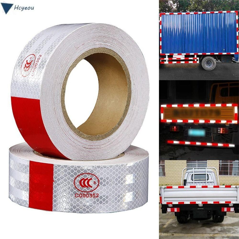 HCYEOU Warning Safety Signs, Waterproof Strong Adhesive Reflective Tape ...
