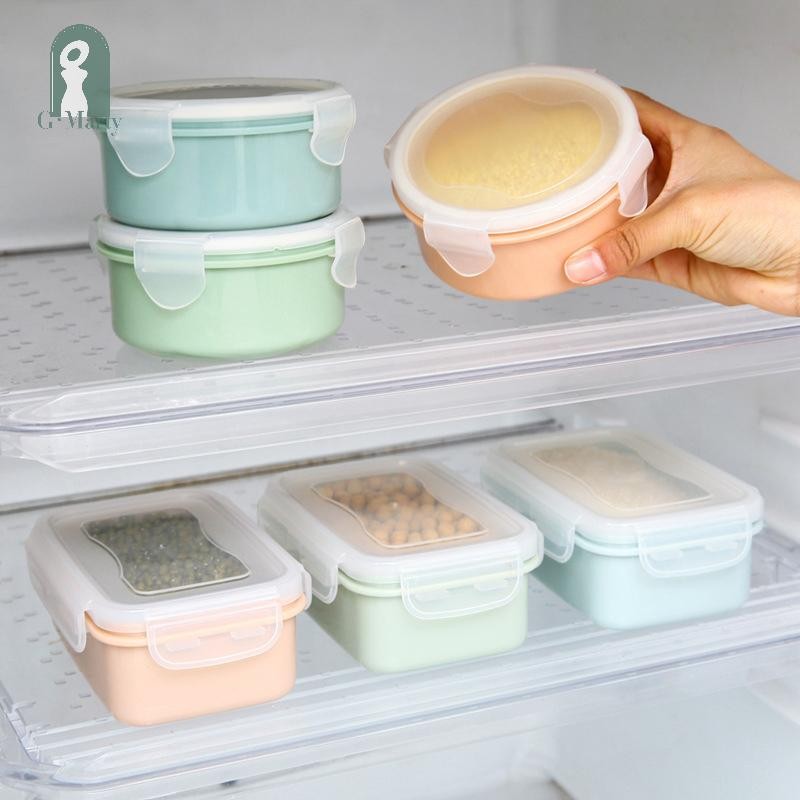 GMARTY Mini Refrigerator Crisper Small Lunch Box Plastic Airtight Jar ...