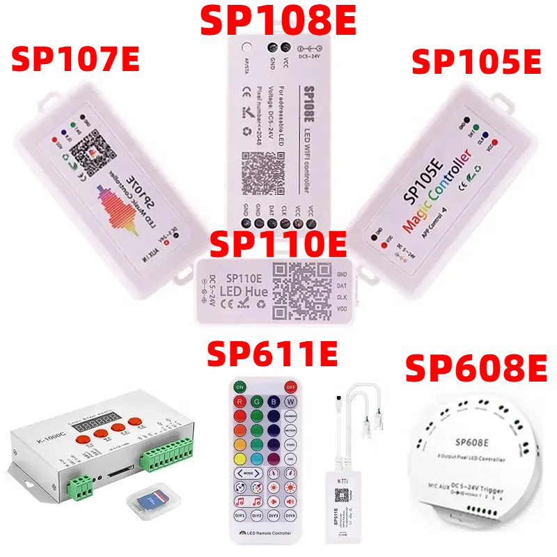 Magic Color LED Strip Controller SP105E SP106E SP107E SP108E SP110E SP511E SP601E SP602E SP608E ...