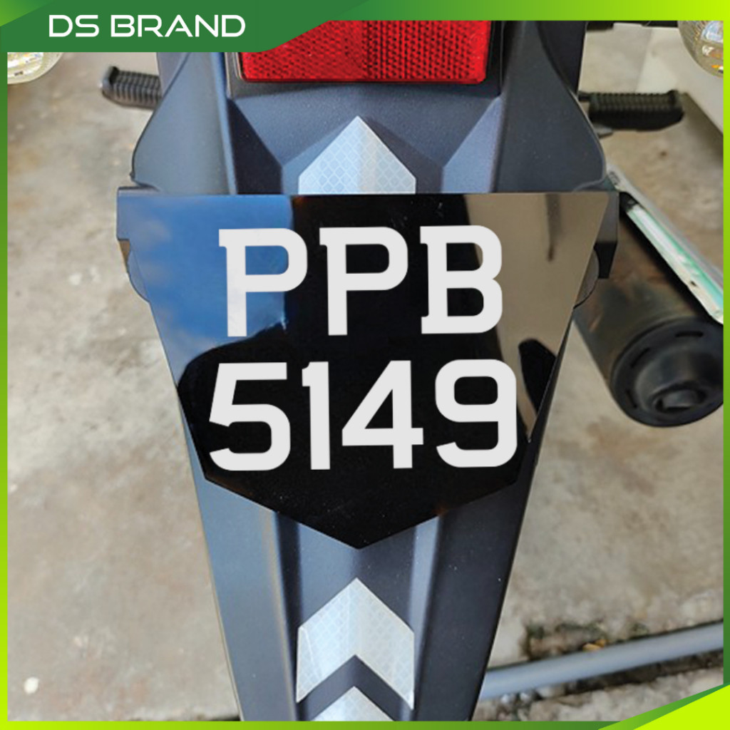 Pelekat Plate Motor Nombor / JPJ Putih Approve / Sticker Nombor Plat ...