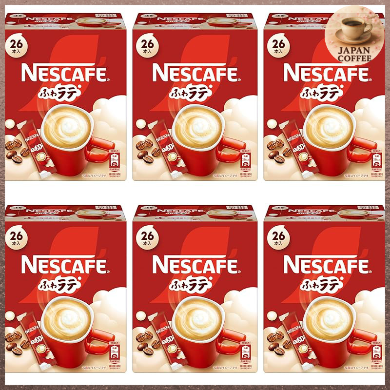 Nescafé Fuwatte Café Latte Variety Pack - 26 Sticks x 6 Boxes ...