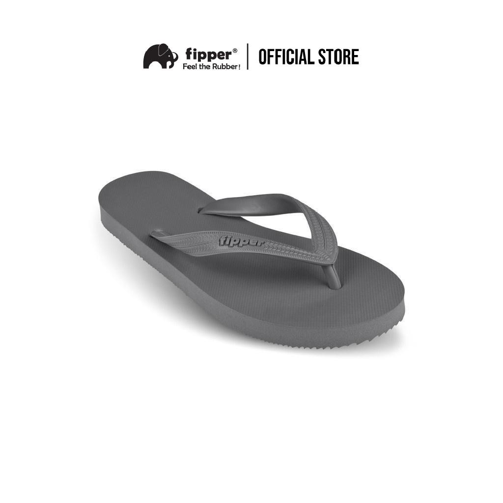 Fipper Selipar Basic M Getah Grey (Dark) - Fipper Slipper Basic M ...