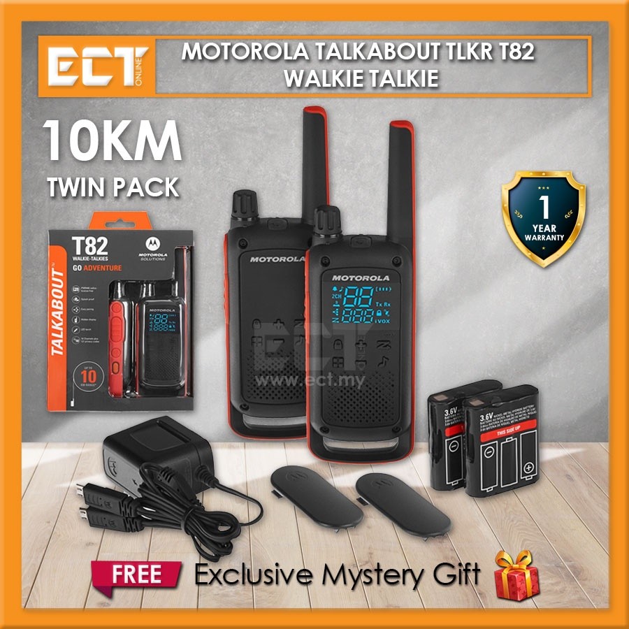Motorola TalkAbout T82 Go Adventure Walkie Talkie (10KM) | Shopee Malaysia