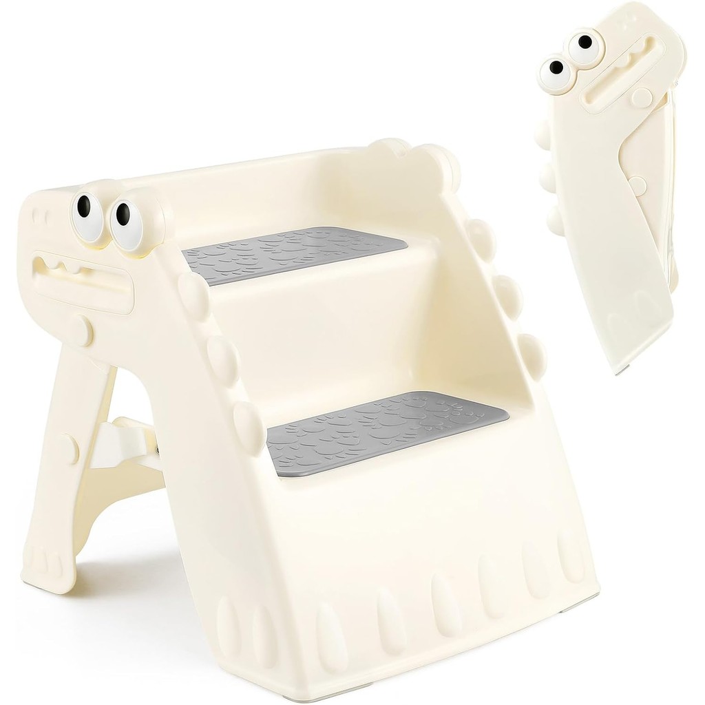 Onasti Toddler Step Stool Foldable Kids Step Stool with Non-Slip, 2 ...