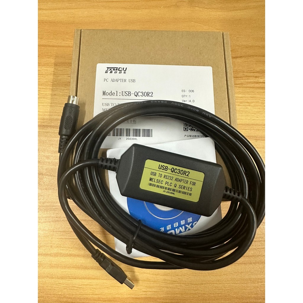 Mitsubishi Q Series Programming Cable USB-QC30R2 Round Head 6 Pins ...