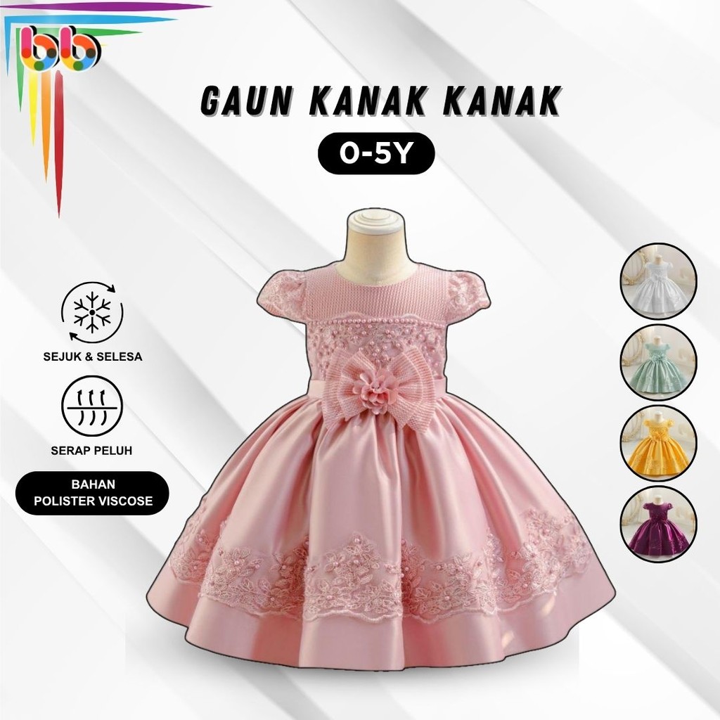 0-5 Gaun Bayi Perempuan Tahun untuk Pernikahan & Ulang Tahun - Gaun ...