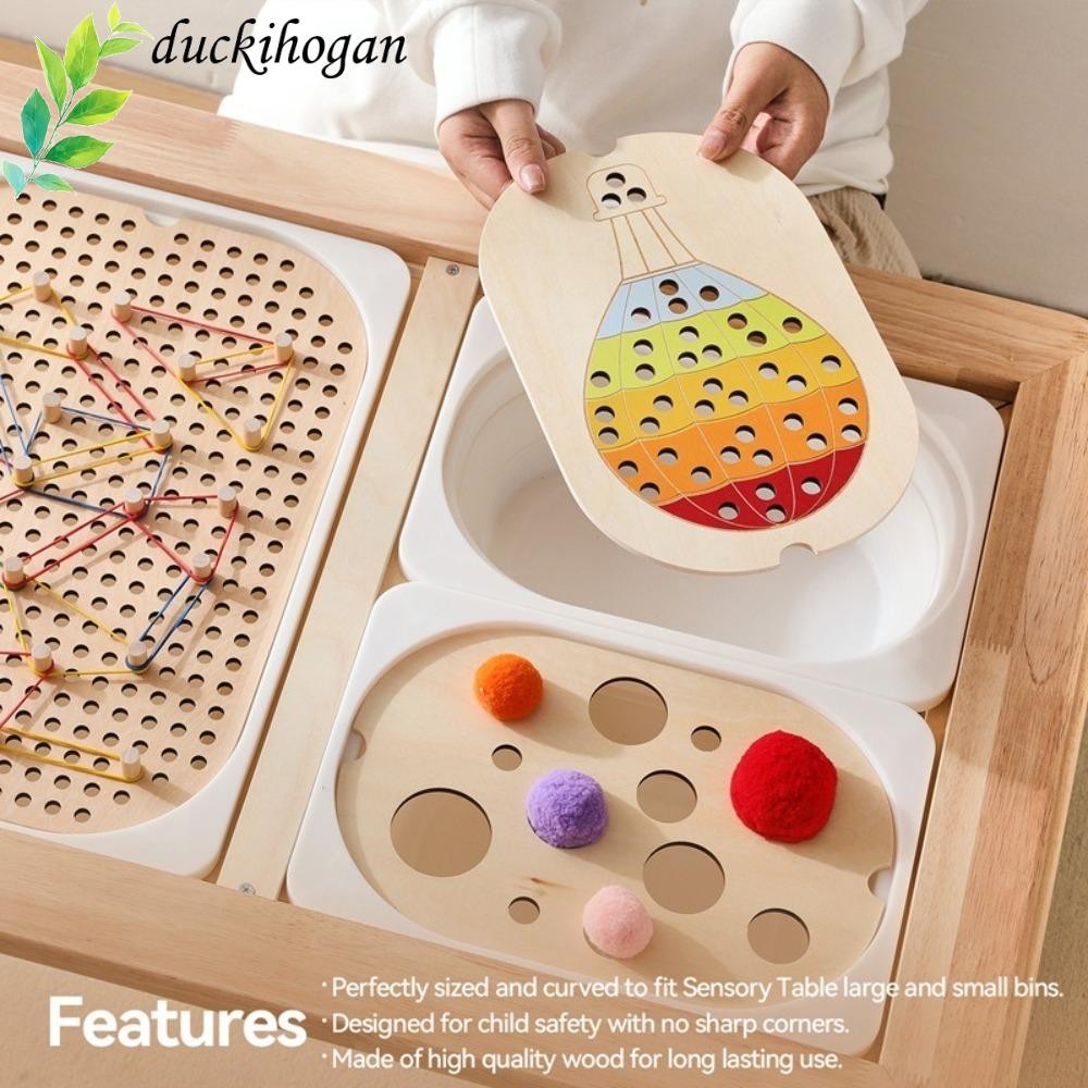 DUCKIHOGAN 1 Set Sensory Boards Set, Sensory Table Storage Box Inserts ...