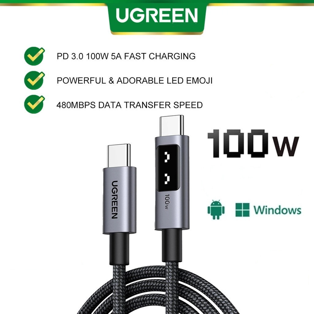 UGREEN use to Type C Phone Fast Charger Data Cable USB C to Type C with ...