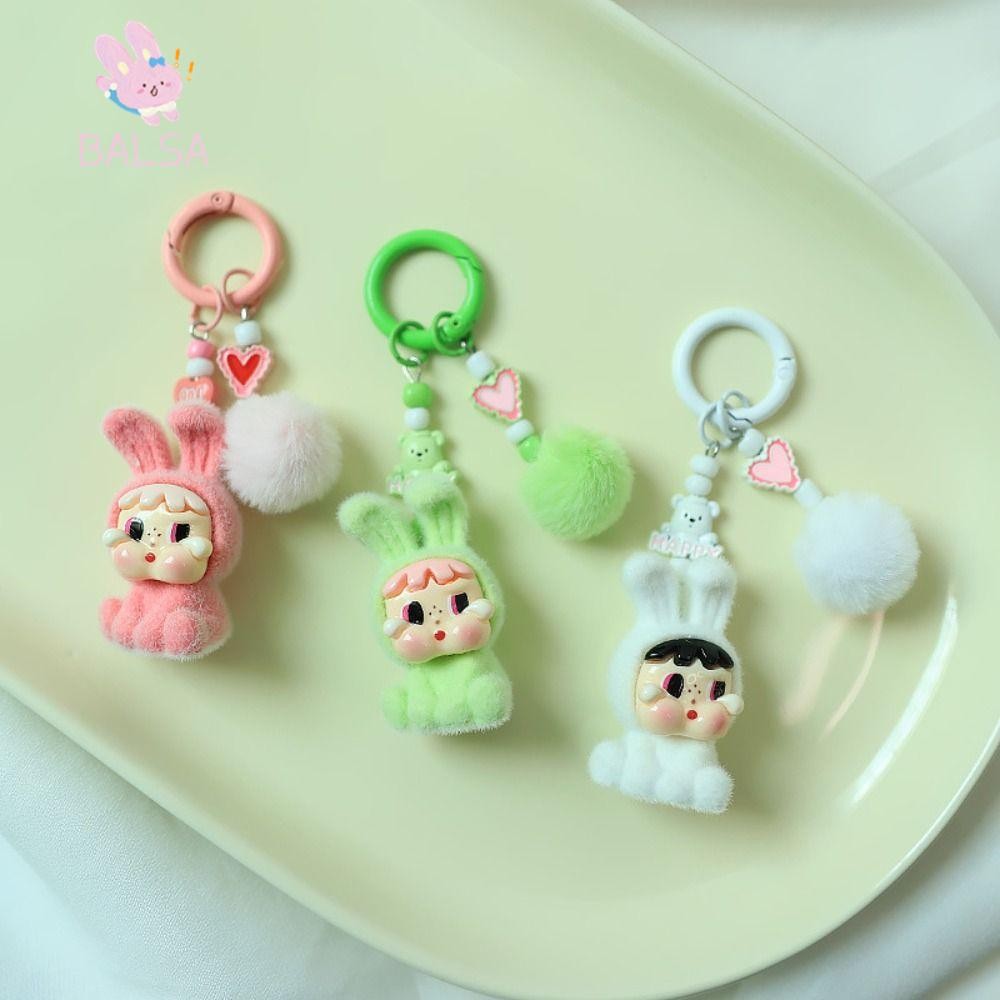 BALSA Popmart Crybaby Keychain, Cartoon Diy Resin Colorful Keychain ...