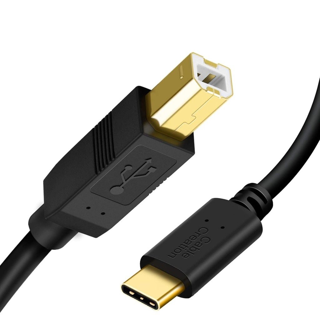 CableCreation USB B ke USB C Kabel Pencetak 6.6FT, Jenis B ke Jenis C ...