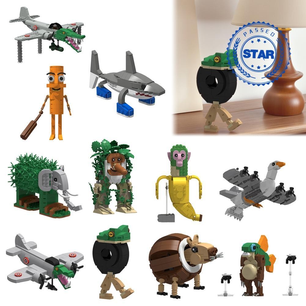 Tung Tung Tung Sahur Stick Man Building Block Toy Ornaments Block Tung ...