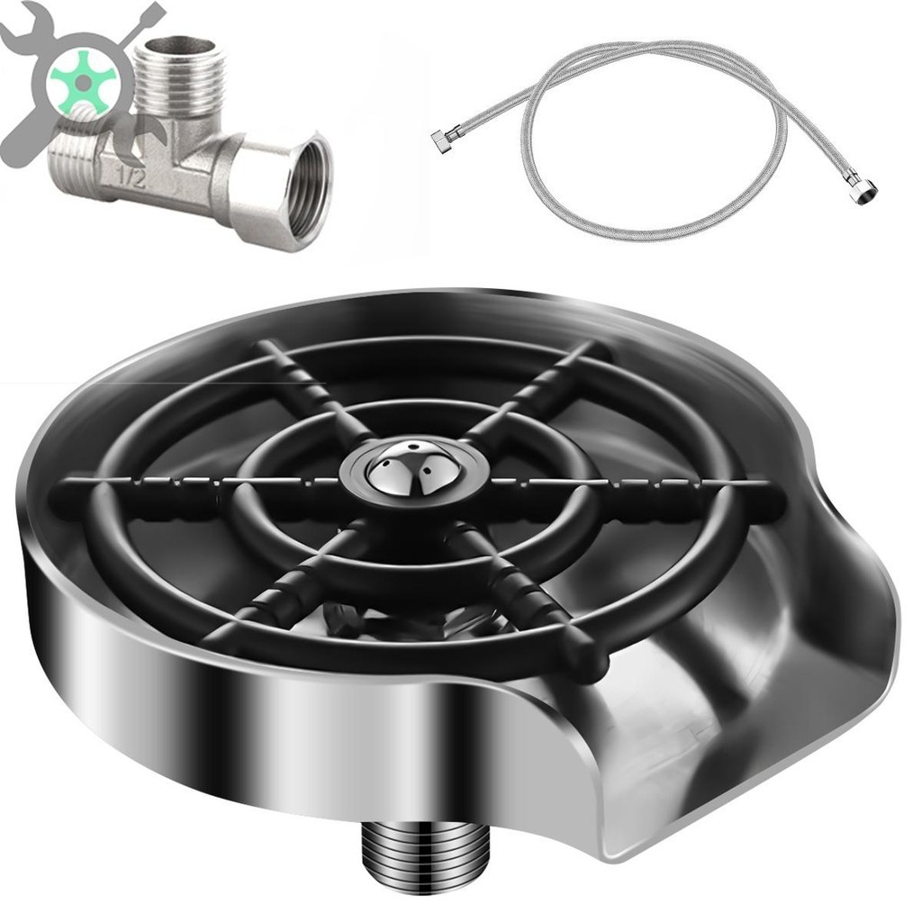 Automatic Faucet Glass Rinser Stainless Steel Metal Bottle Washer with ...