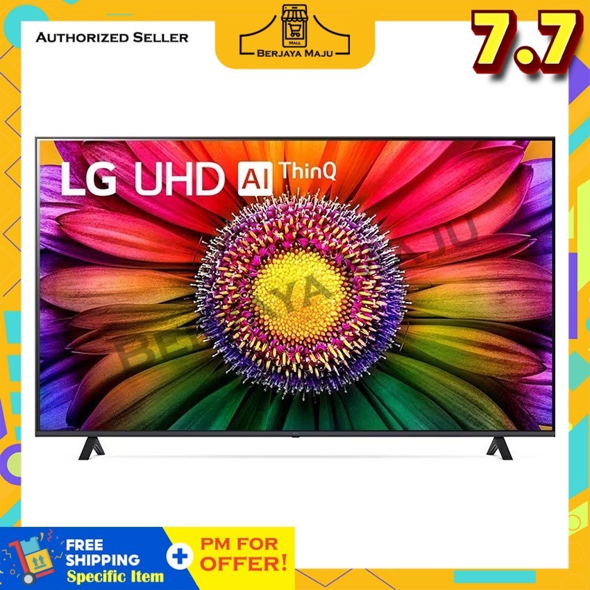 LG 75" HDR Smart 4K UHD Ai Thinq LED TV 75UR8050PSB | Shopee Malaysia