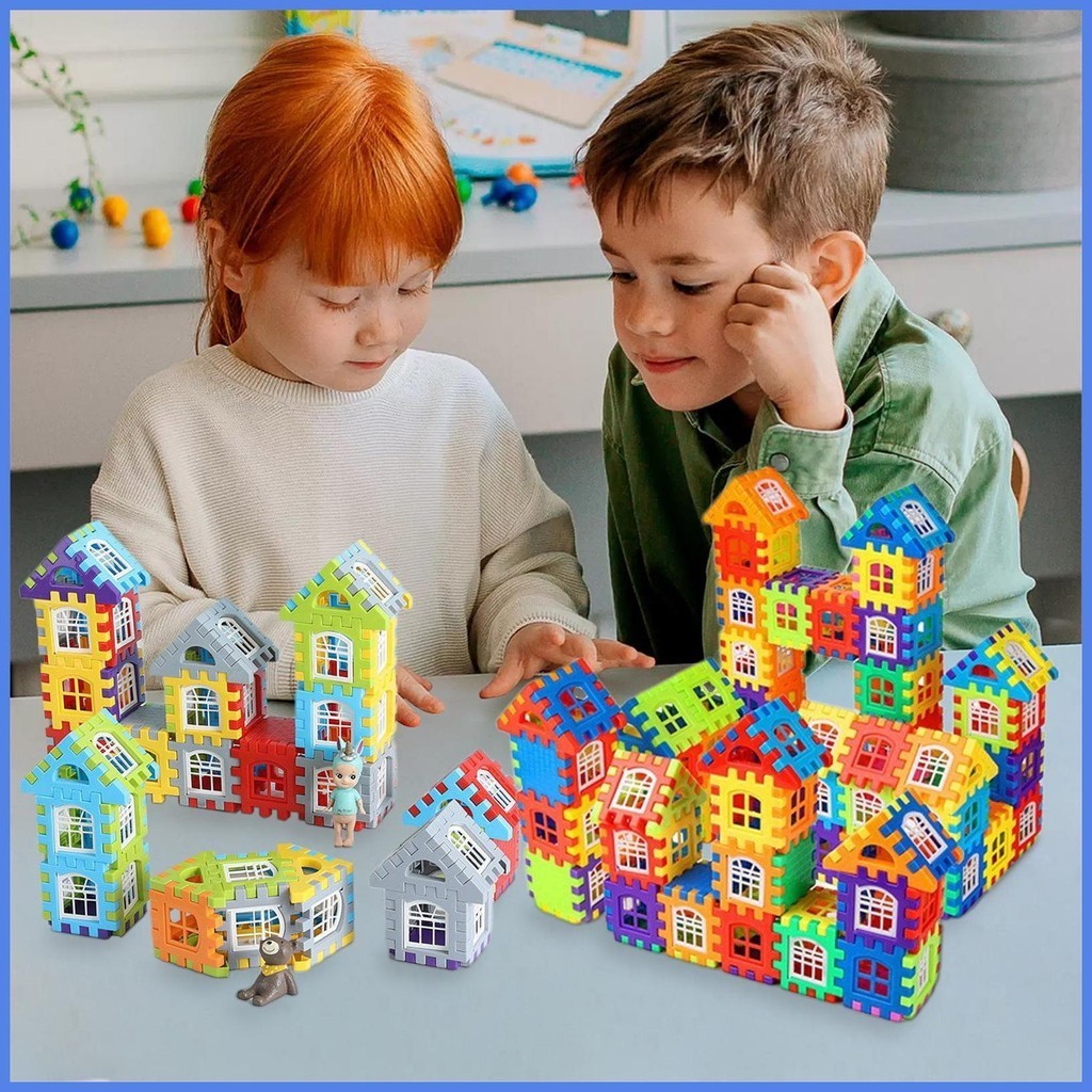 Interlocking Blocks For Kids Preschool Educational Construction Kit ...