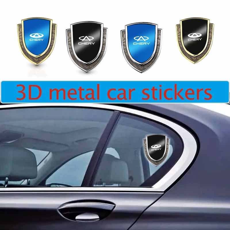 Chery car 3D laserlogo side door badge metal stickers side window ...