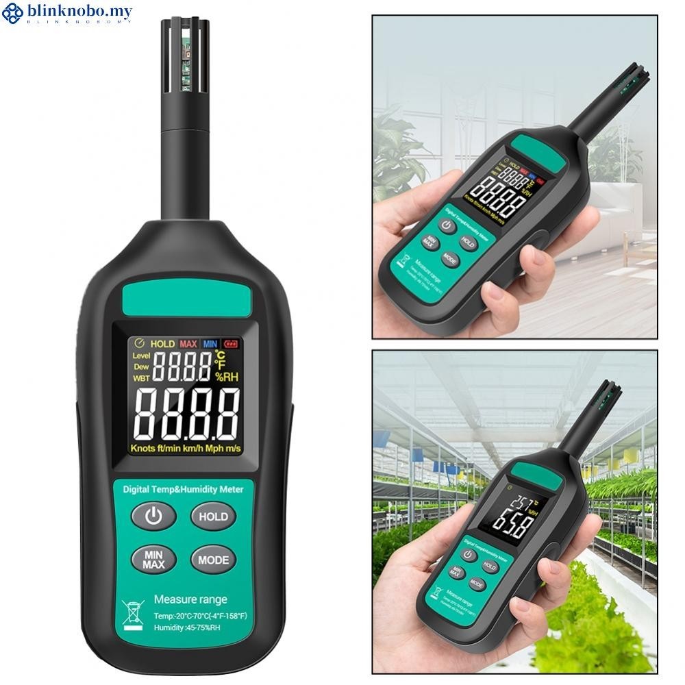 Precision Air Gauge Tester LED for Handheld Temperature and Humidity ...