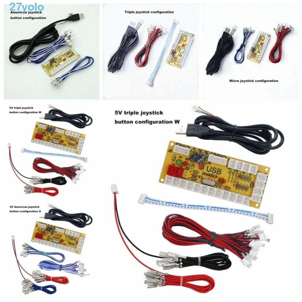 YOLO 1 set DIY Zero Delay Arcade Cable, with Cable Push Button Arcade ...