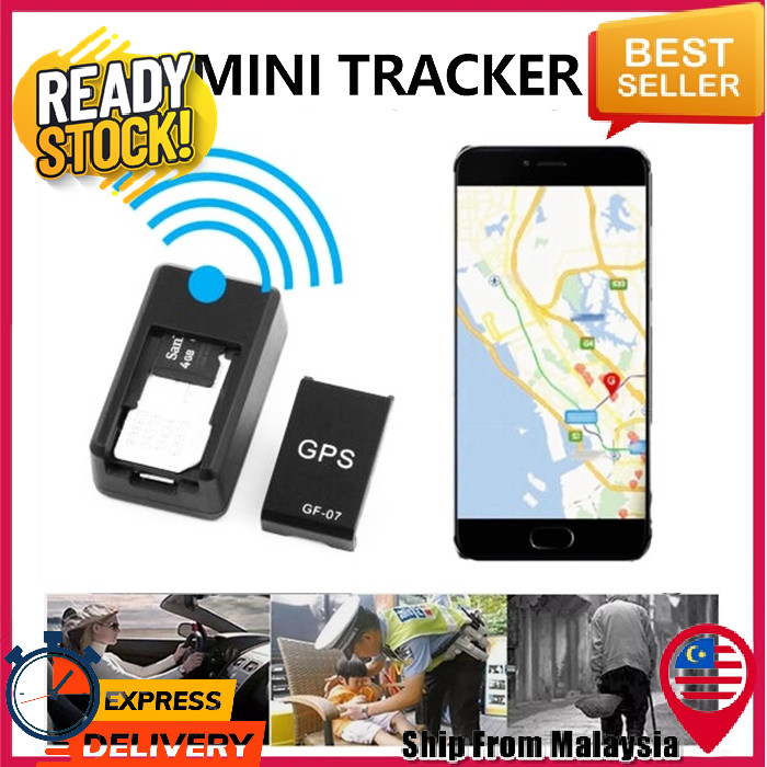 Mini GPS Tracker GF07, GPS Locator and Recording Anti-Lost Device with ...