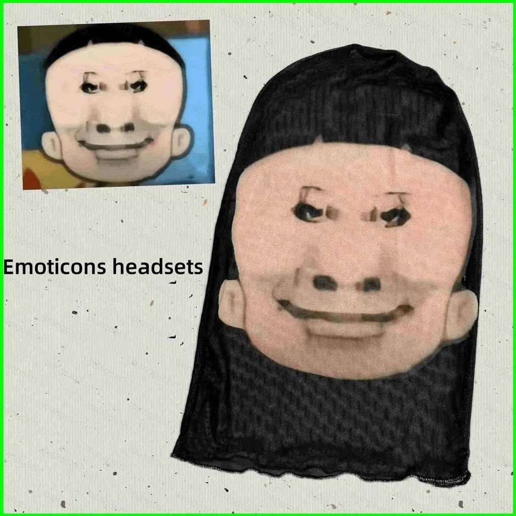 YB Emojis all face Funny Face Dress Spoof Star balaclava Mask headgear ...