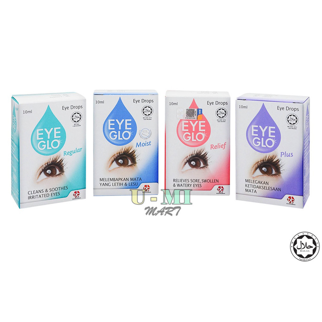 EYE GLO EYE DROP REGULAR / MOIST / PLUS / RELIEF 10ML | Shopee Malaysia