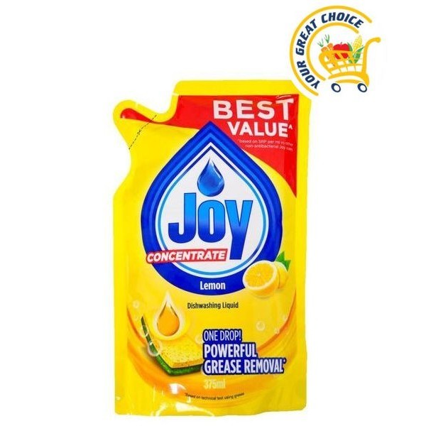Joy Dishwashing Liquid Lemon Refill Pack 375ml | Shopee Malaysia