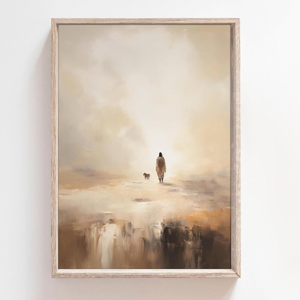 Seni Kanvas Kristian - Perumpamaan Domba yang Hilang | Hiasan Dinding ...