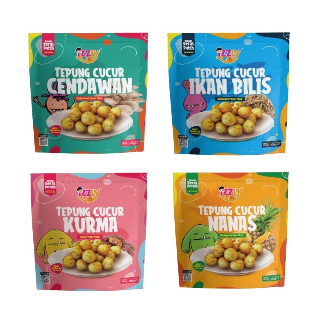 Izzly Tepung Cucur Mix Adunan Cucur Segera (7m+) | Shopee Malaysia