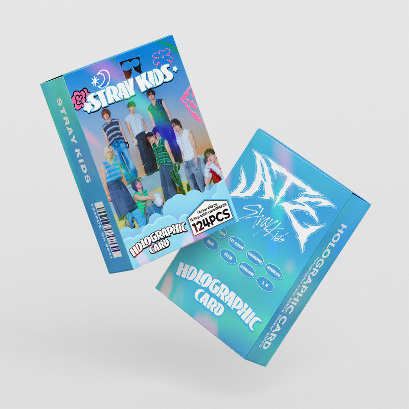 50-124pcs STRAY KIDS ATE Holographic Laser Lomo cards Lose My Breath ...