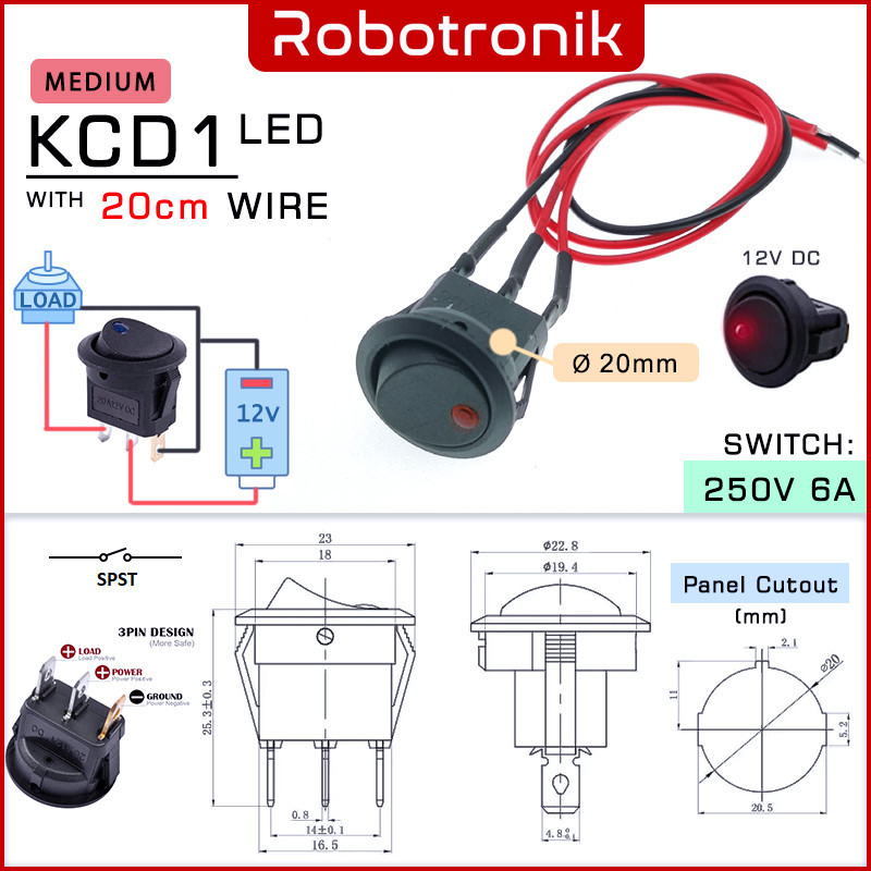 Switch Button with Wire (Push, Rocker) | Shopee Malaysia