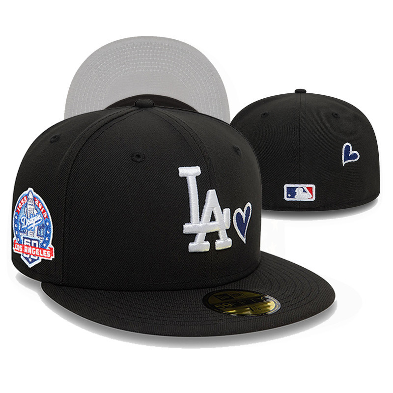 New in stock LosAngelesDodgers_men's and women's hats, fully enclosed ...