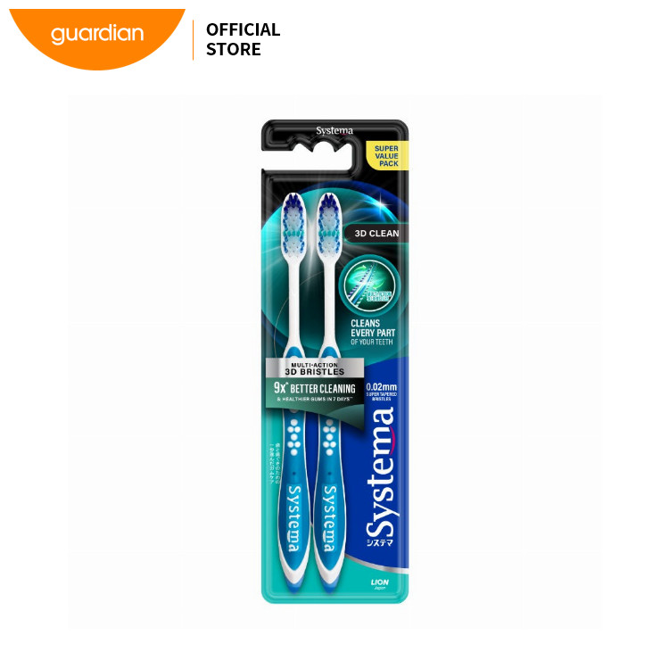 Systema Enhanced Clean Toothbrushes3D Clean 2's | Shopee Malaysia